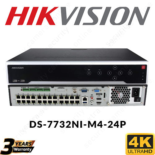 Hikvision DS-7732NI-M4-24P 4K Network Video Recorder