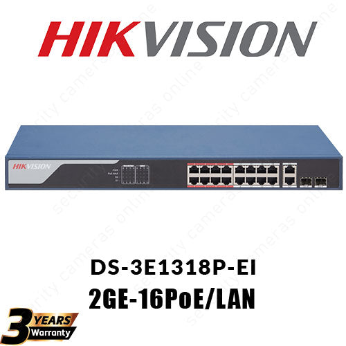 Hikvision PoE Switches For Home & Business CCTV Systems