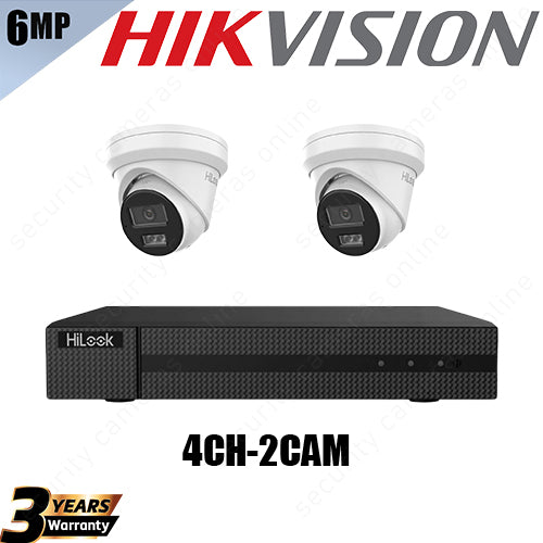 Hikvision HiLook 4 Channel 6MP CCTV Security Camera Kit