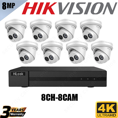 Hikvision HiLook 8 Channel 8MP CCTV Security Camera Kit