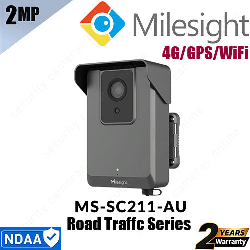 Milesight MS-SC211-AU 2MP 4G Solar-Powered Traffic Sensing Camera