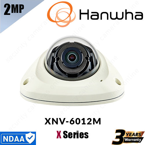 Hanwha Wisenet XNV-6012 2MP Mini Dome Security Camera